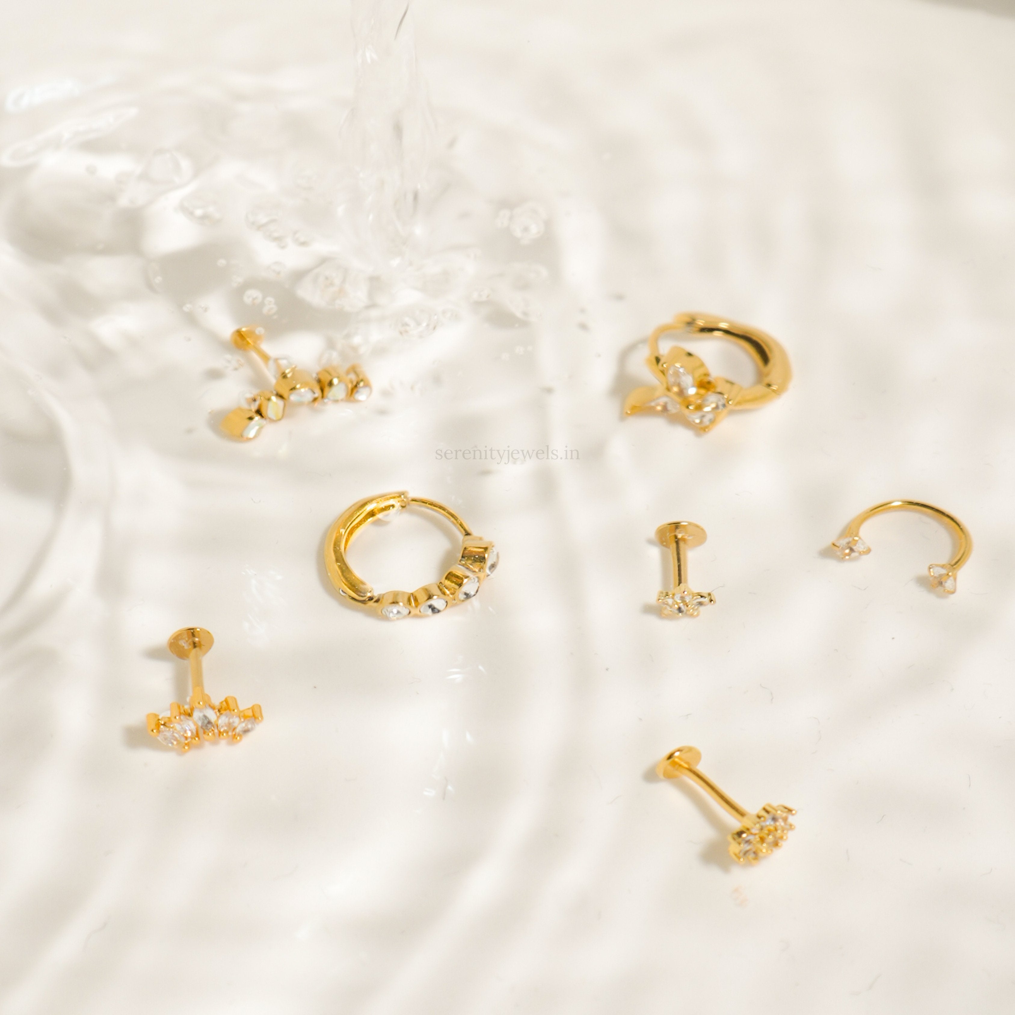 Flat Back Piercing Studs – Serenity Jewels