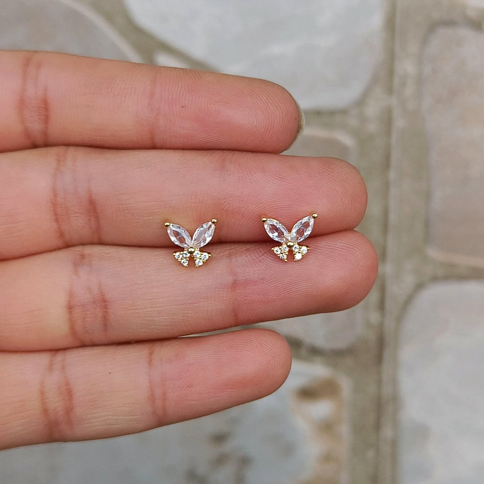 Nova Butterfly Studs - Pair – Serenity Jewels