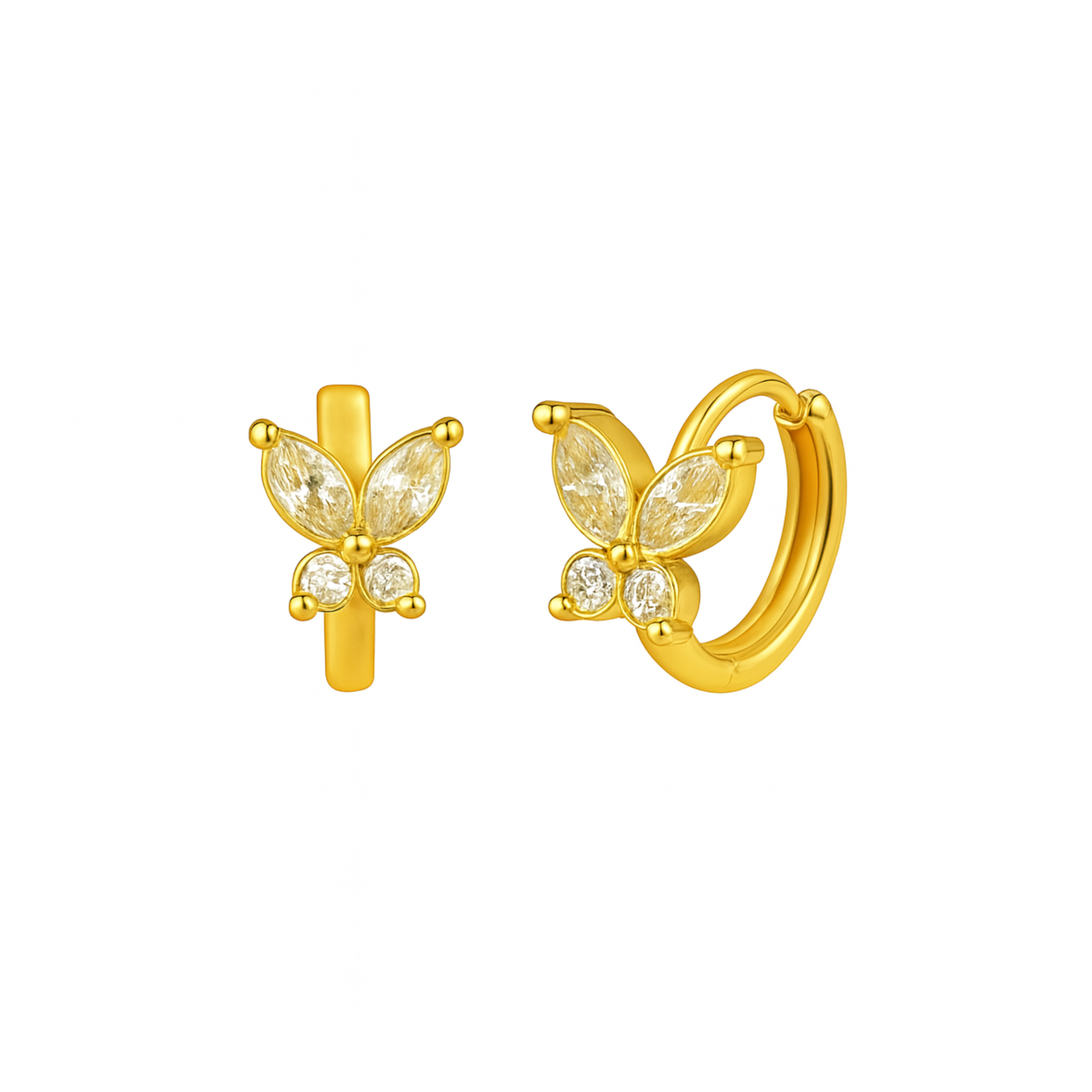 Butterfly Ear Hoops – Serenity Jewels